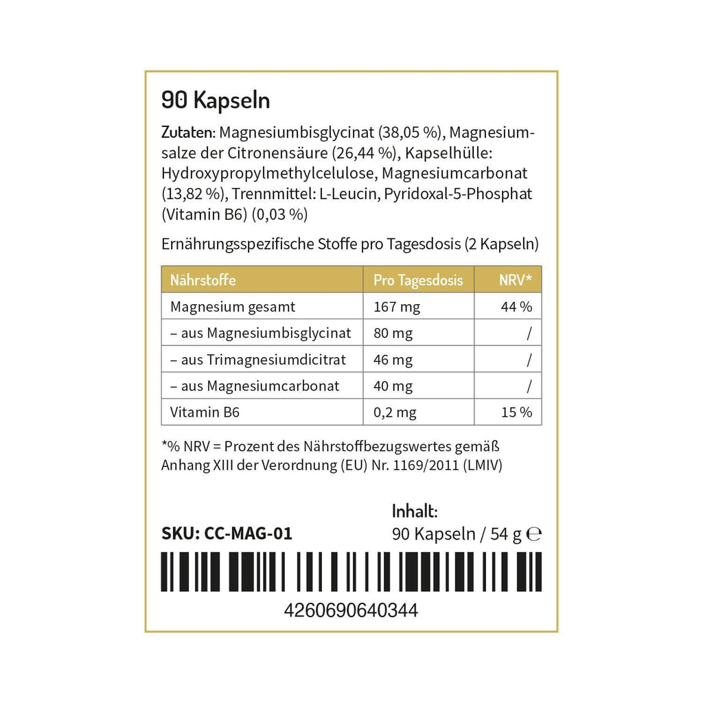 Magnesium Komplex mit Vitamin B6 – Coach Cecil